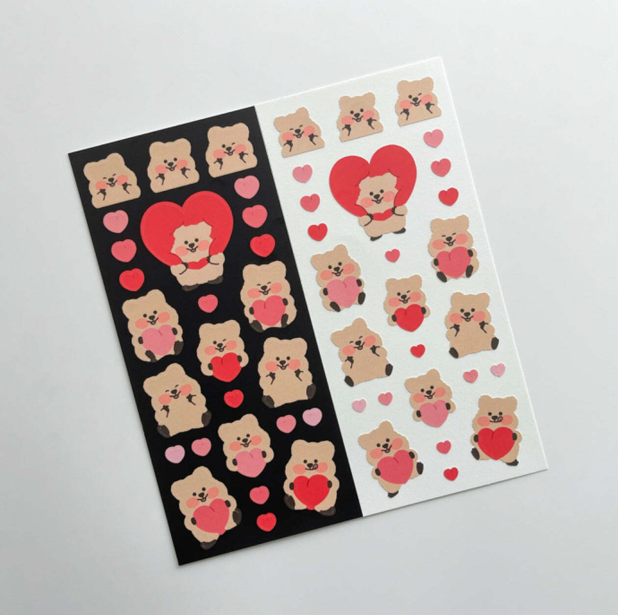 YOUNG FOREST Big Heart Quokka Die-cut Sticker 大心心 短尾鼠貼紙