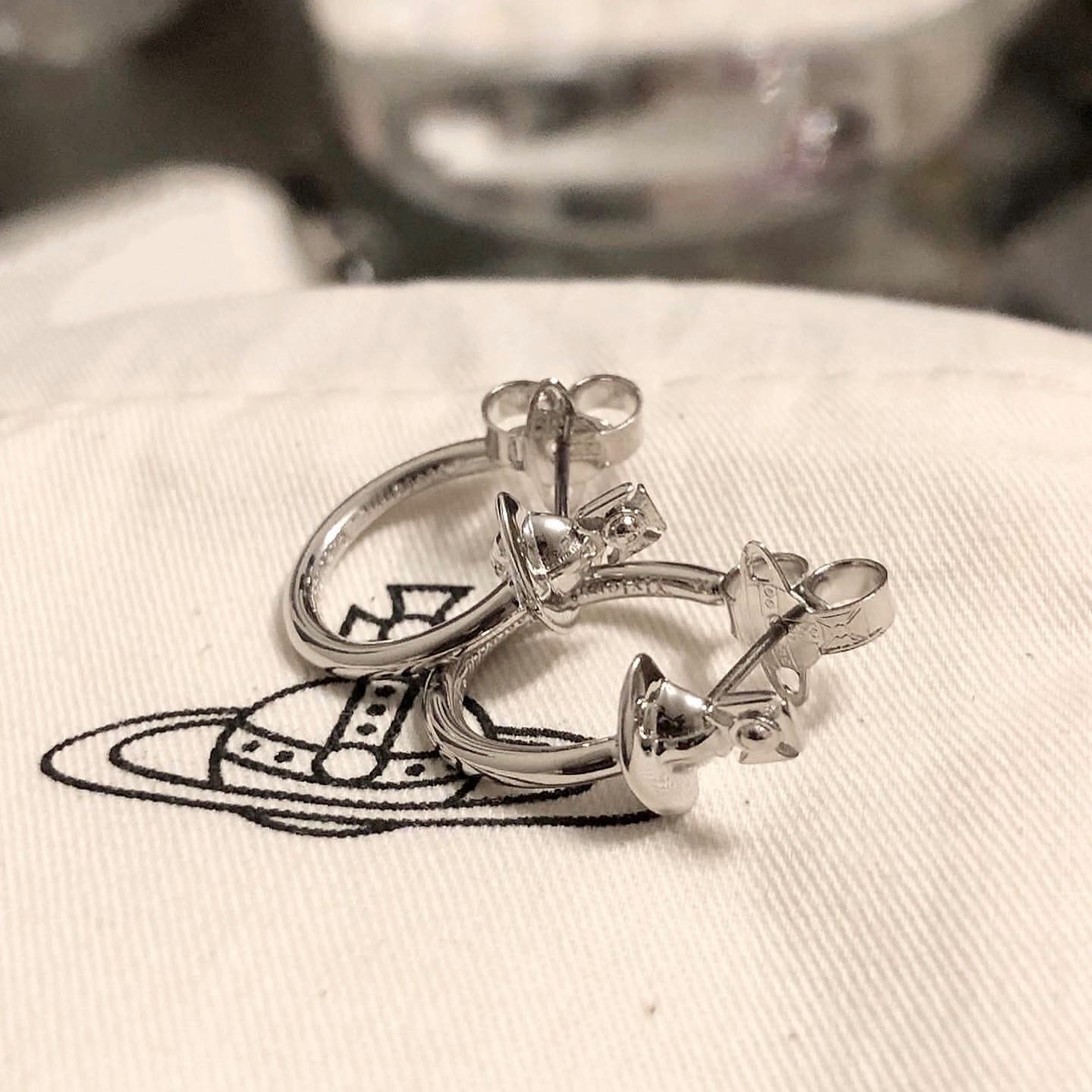 Vivienne Westwood Orb Hoop Earrings