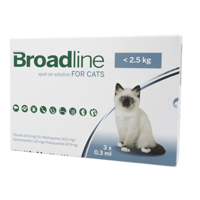 Broadline｜Spot On Solution For Kitten 2.5kg (3x0.3ml)