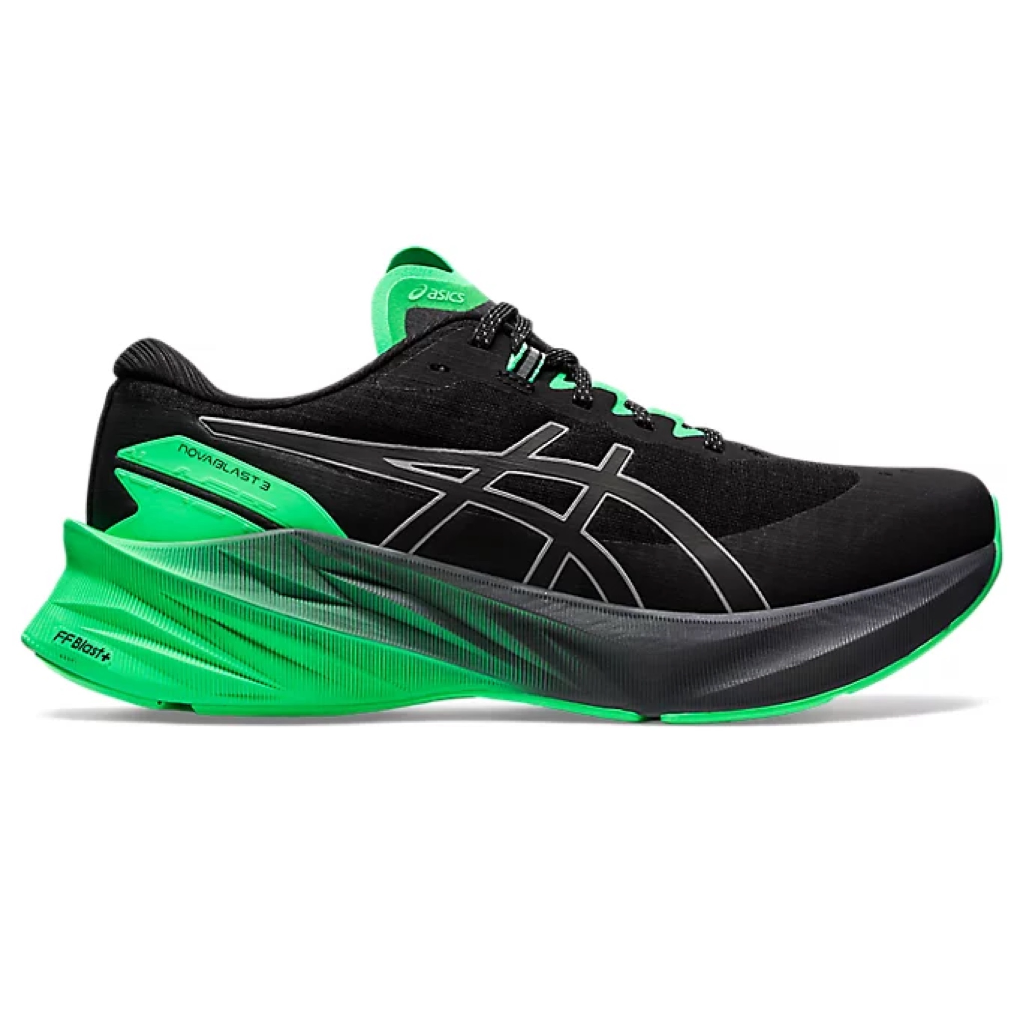 【💥日本直送 】Asics NOVABLAST 3 LITE-SHOW 跑鞋 黑配綠色 男性用