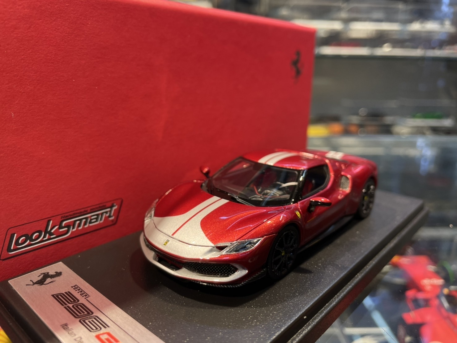 LookSmart LS533F Ferrari 296 GTB Rosso Imola 1/43
