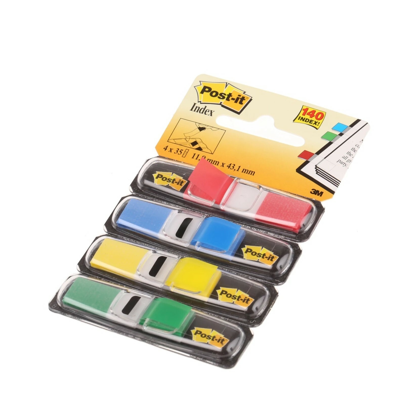 3M Post-it #683-4 Memo 4色索引旗仔