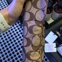 [S] COACH C4322 UV PROTECTION SIGNATURE MINI UMBRELLA,KHAKI SADDLE ...