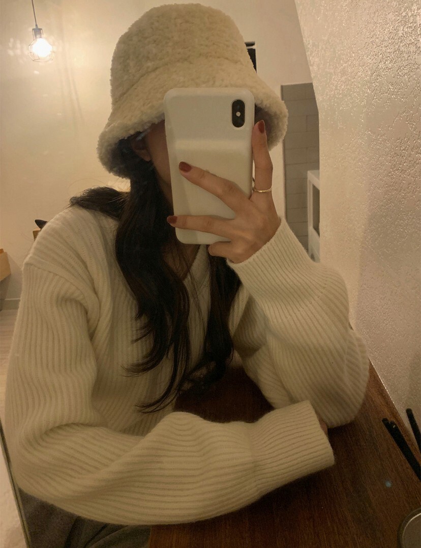 d26(自留)冬日那溫暖毛毛漁夫帽