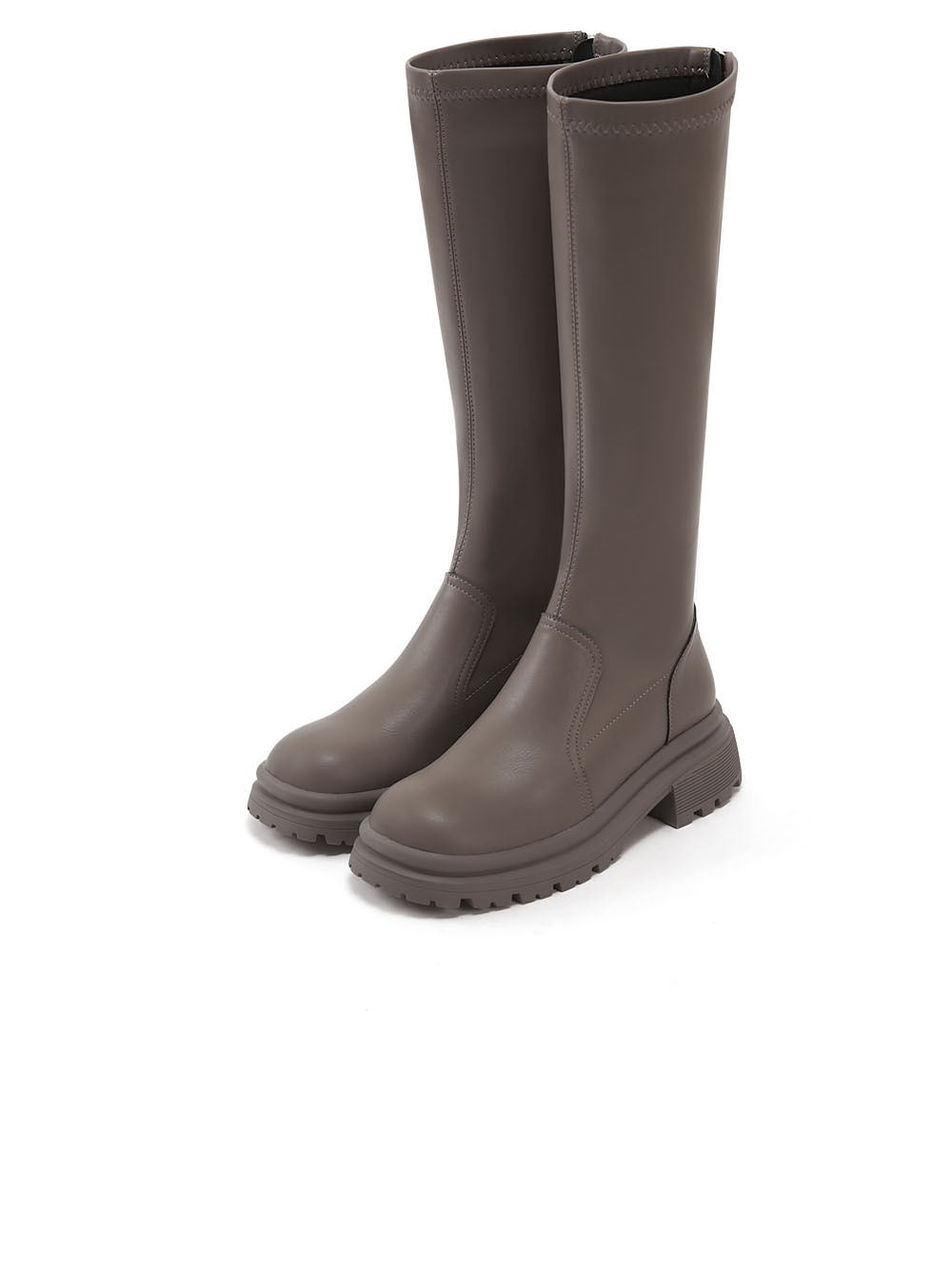 FM SHOES 鋸齒工程長靴 灰咖