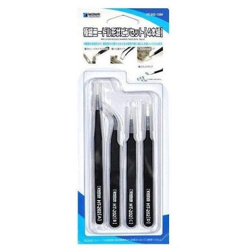 WAVE HT-202 極細泛用型鑷子套組(4入)