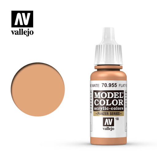 Acrylicos Vallejo 70955 Model Color Flat Flesh 17ml ...