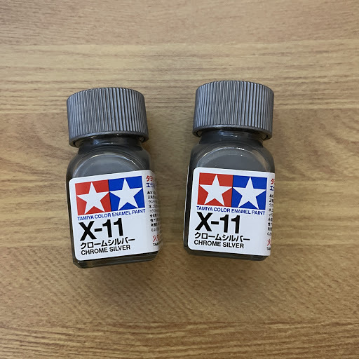 田宮TAMIYA 80011 X-11 電鍍銀色光澤 琺瑯漆 10ml