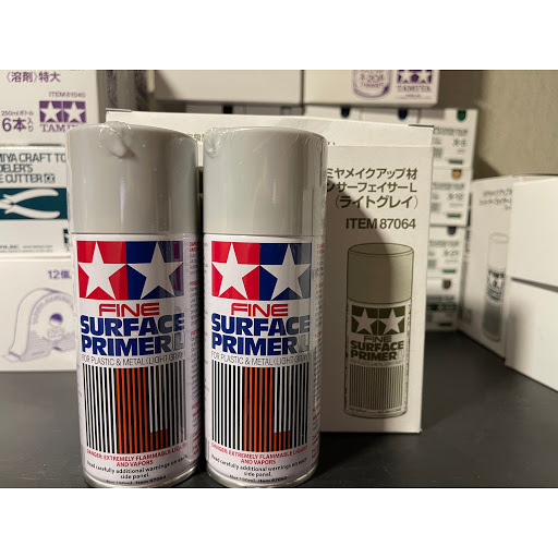 田宮 TAMIYA 87064 極細底漆 水補土 噴罐 淺灰色 180ml