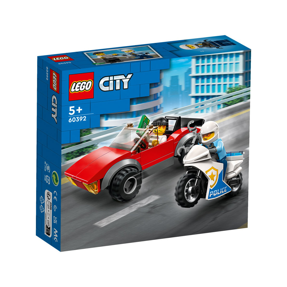 LEGO 60392 警察摩托車飛車追逐 樂高® 城市系列