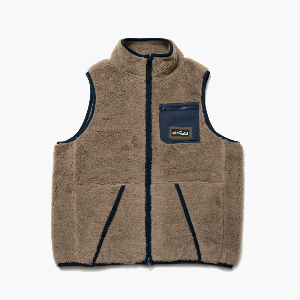 [WILD THINGS] 中性款 FLUFFY BOA VEST 保暖背心 |OUTDOOR MAN
