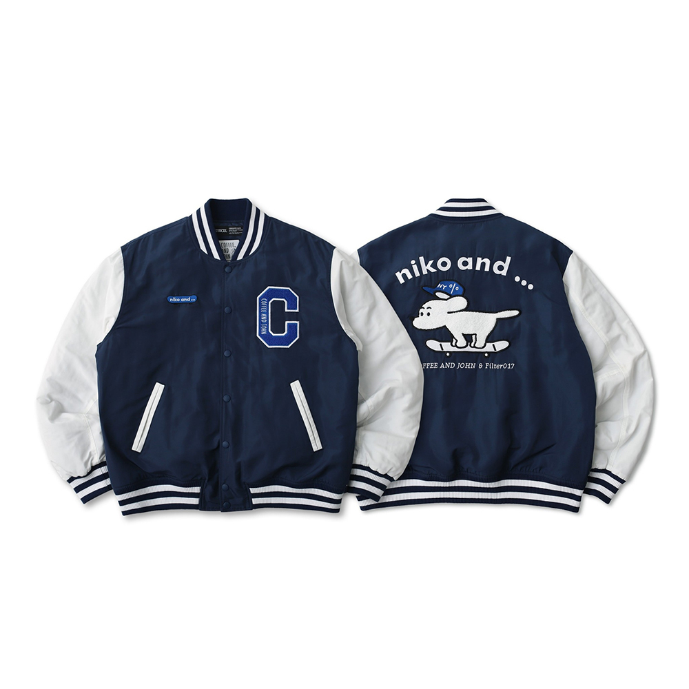 COFFEE AND JOHN / Filter017 x niko and … Varsity Jacket