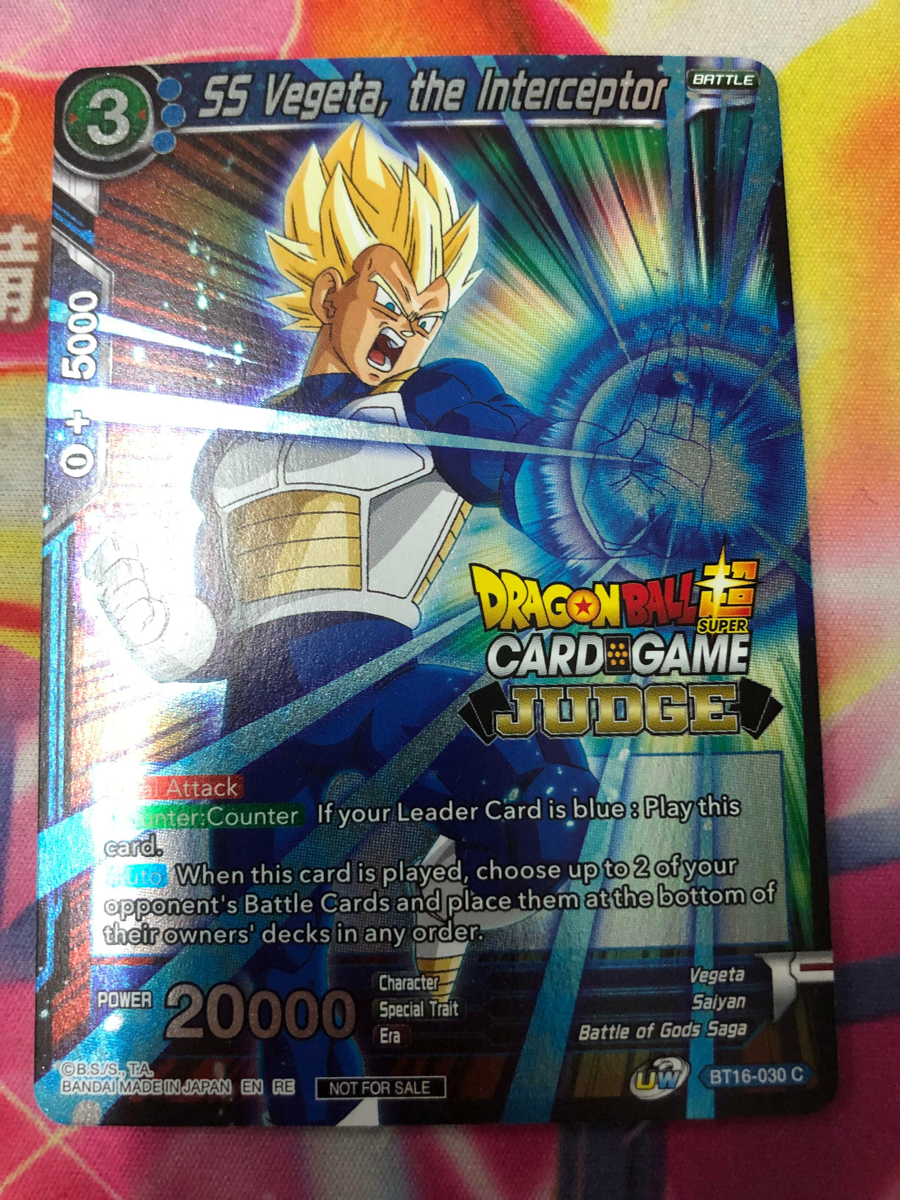 (Judge Promo) BT16-030 SS Vegeta, the Interceptor