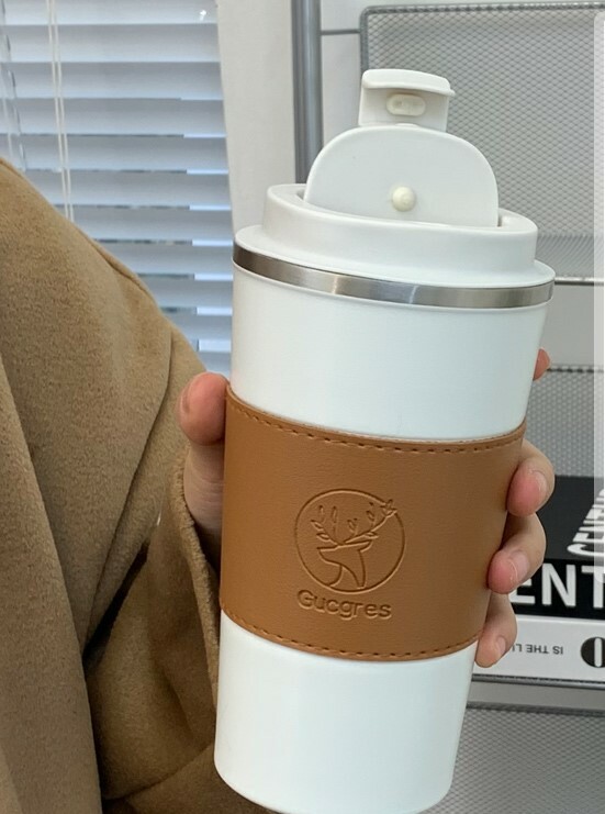 《1531》Gucgres質感皮套隨手杯510ML