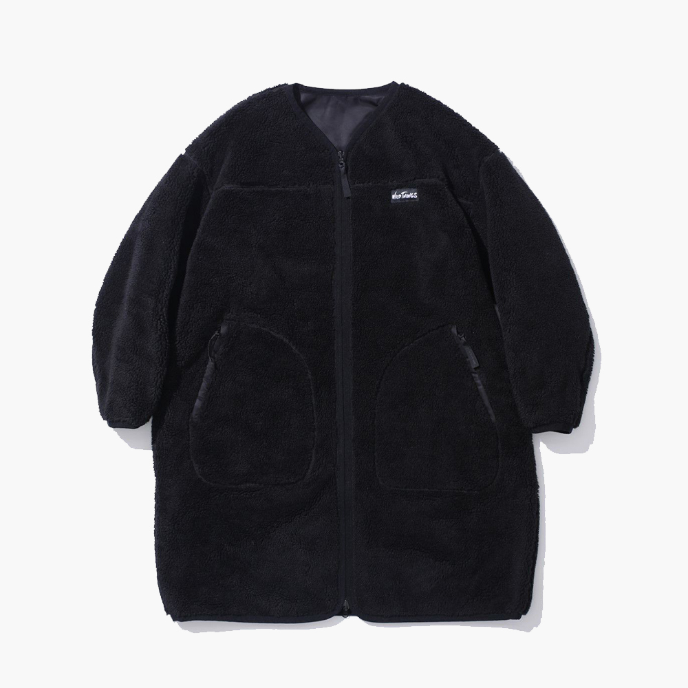 [WILD THINGS] 女款 FLUFFY BOA COAT 雙面穿長版外套 |OUTDOOR MAN