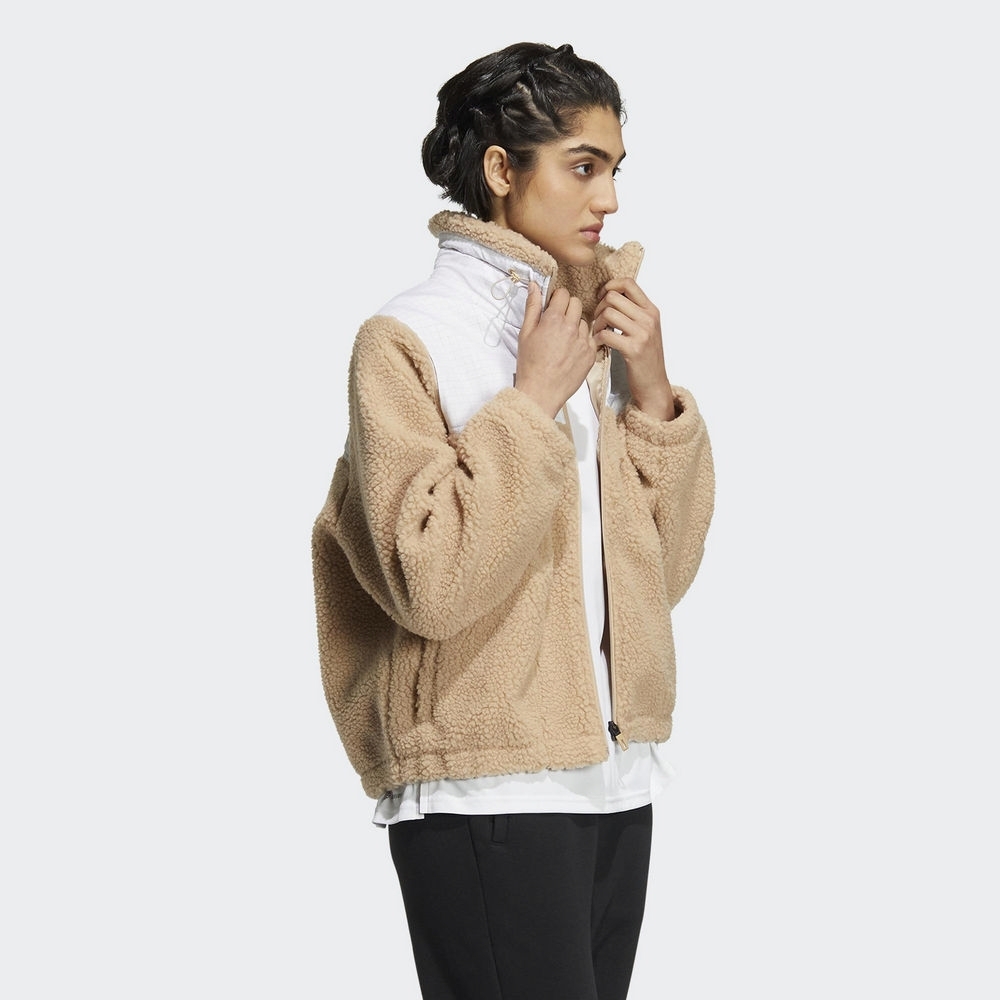 ADIDAS UST BOA JKT T2 女 毛絨外套 卡其HM7097 DEC-