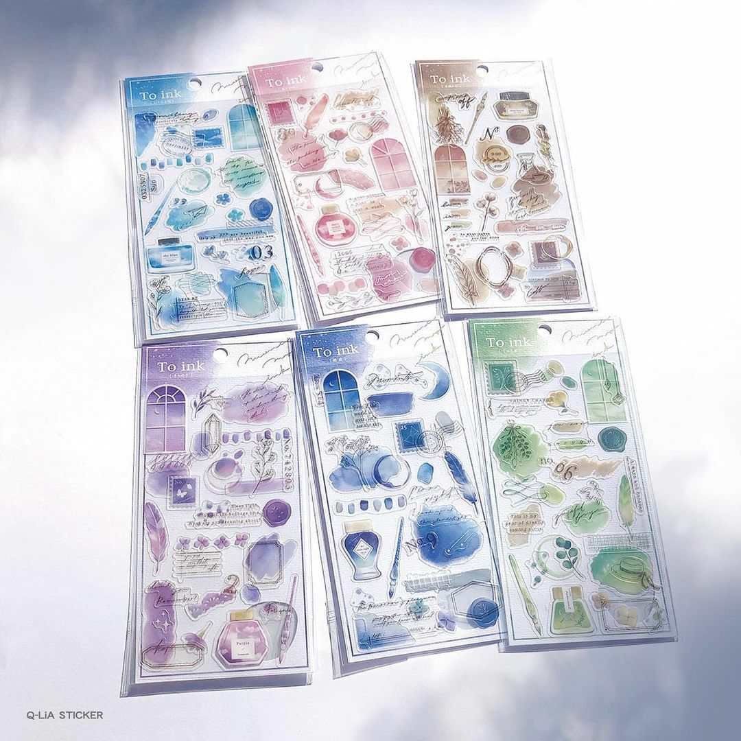 Q-LiA To Ink 墨水瓶貼紙 (共6款)