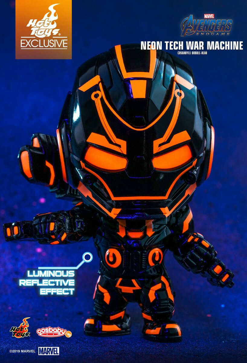 Hottoys Neon Tech War Machine Cosbaby COSB697