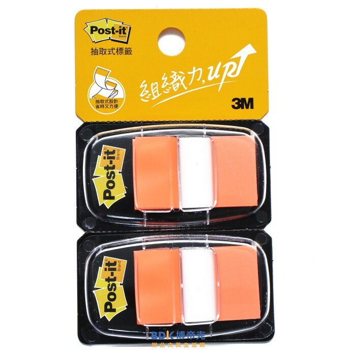 3M 台灣 Post-it 681抽取式標籤系列 681N-4D 橙