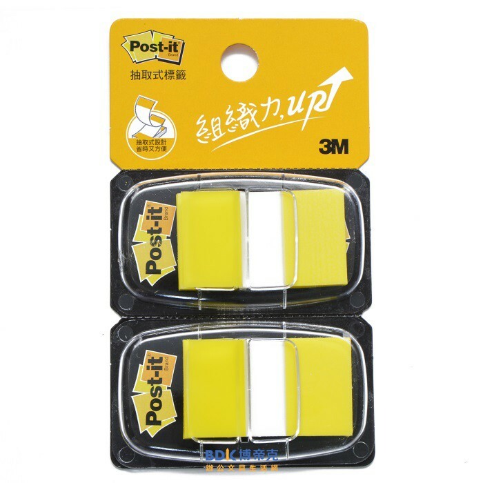 3M 台灣 Post-it 681抽取式標籤系列 681N-5D 黃