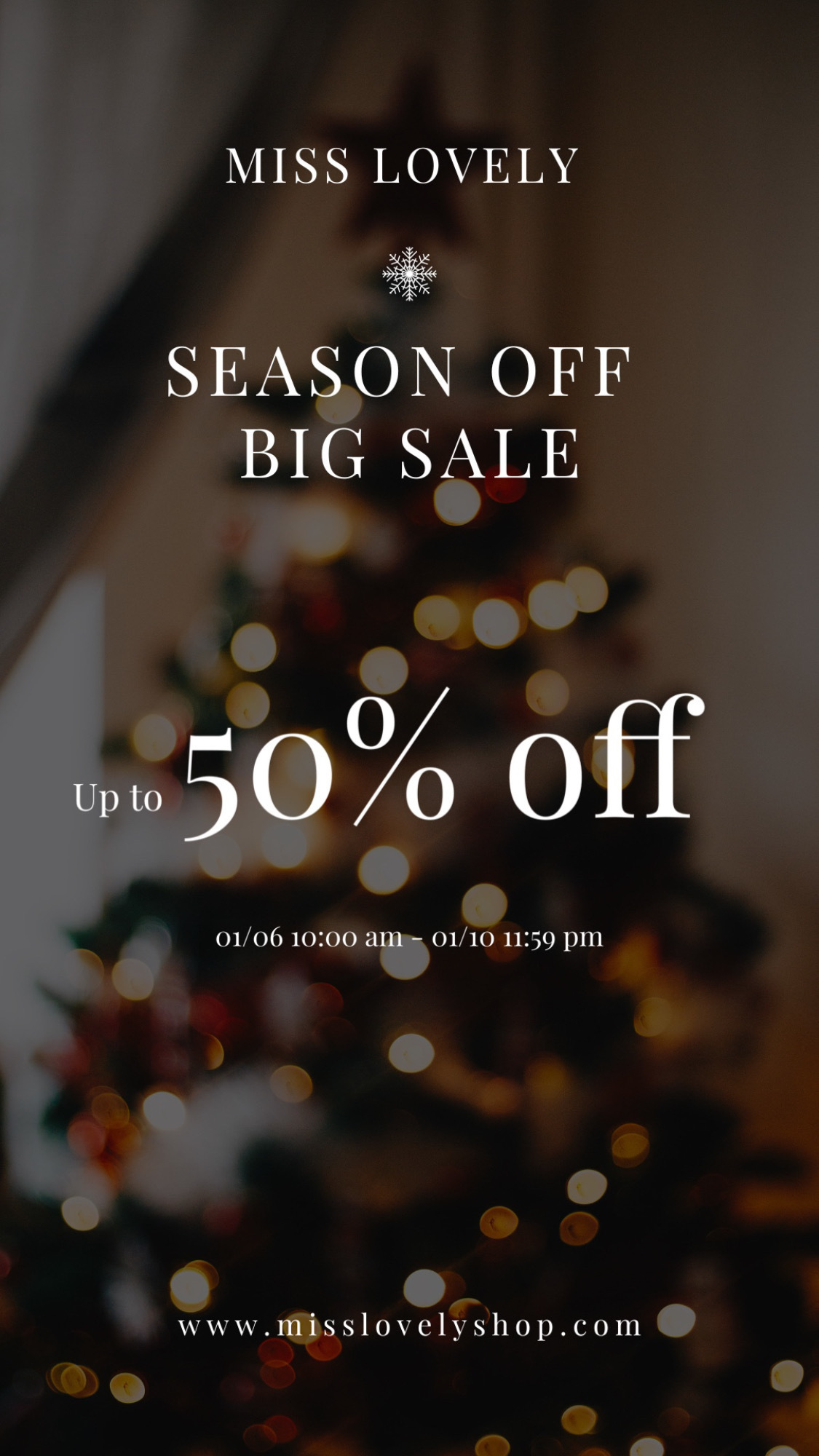 MISS LOVELY 秋冬特賣會