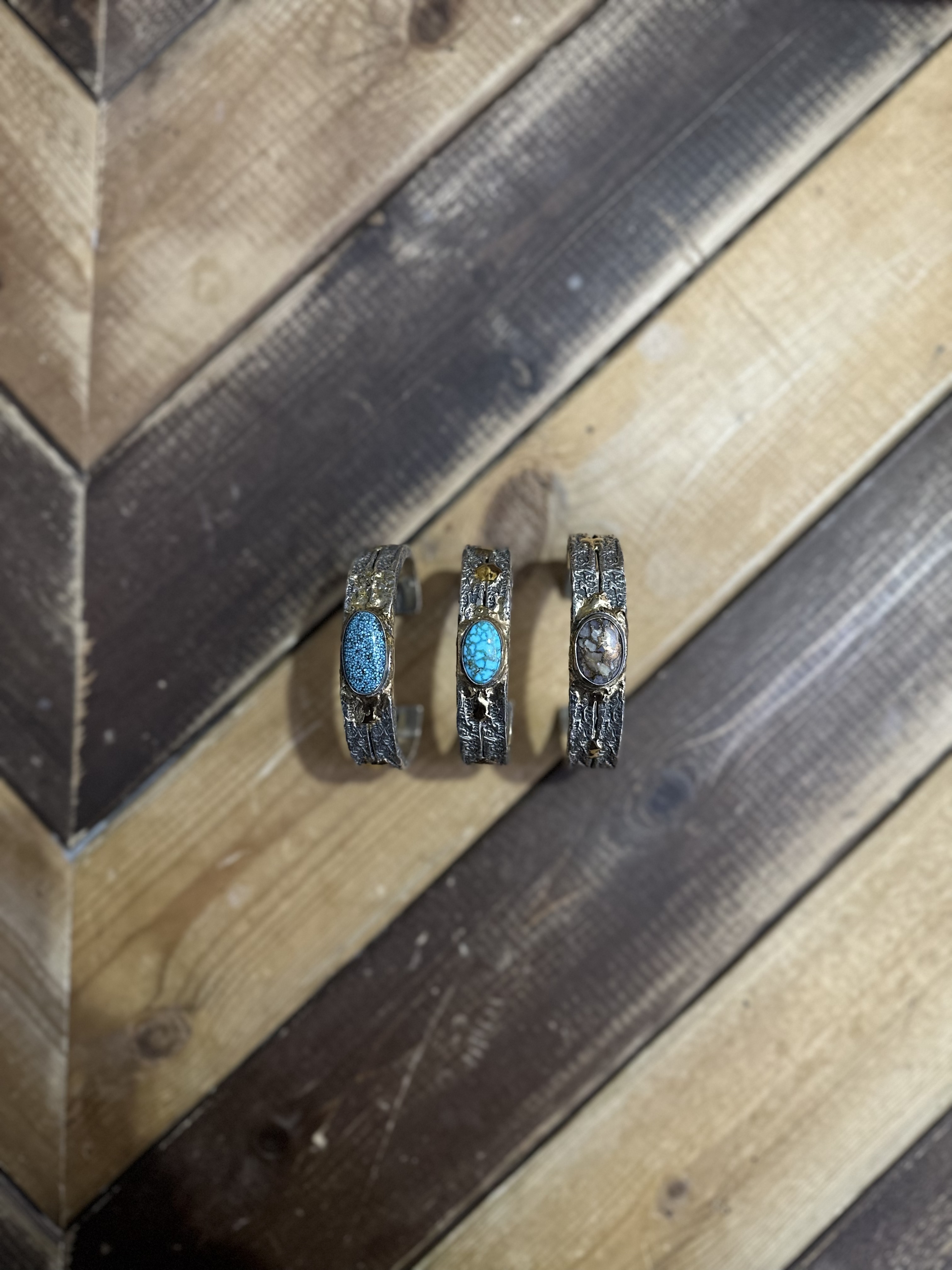 Bill Wall Leather x Vinavast x Kingman Turquoise Bangle