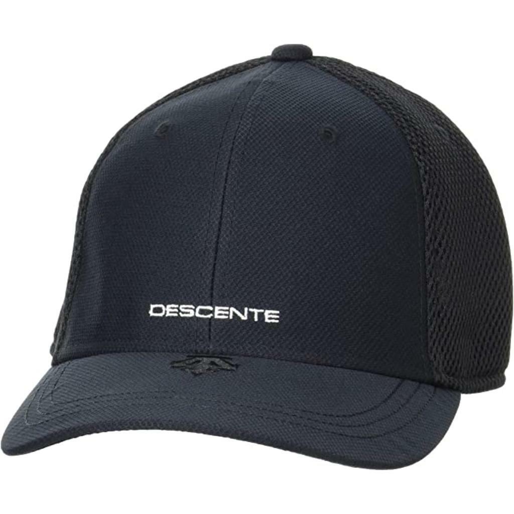 【💥日本直送】DESCENTE ACTIVE cap帽 鴨舌帽 帽子 網面 黑色