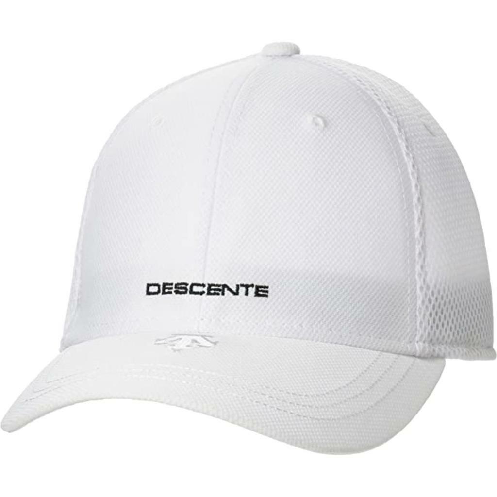【💥日本直送】DESCENTE ACTIVE cap帽 鴨舌帽 帽子 網面 白色