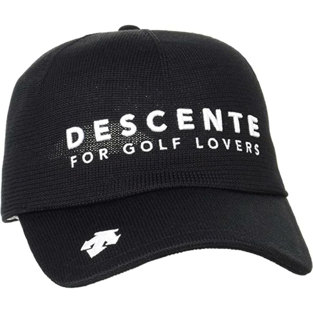 【💥日本直送】DESCENTE cap帽 鴨舌帽 帽子 針織帽 黑色