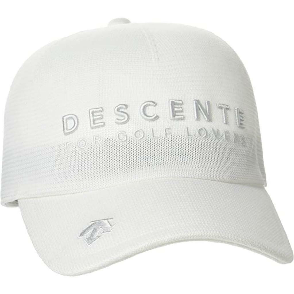 【💥日本直送】DESCENTE cap帽 鴨舌帽 帽子 針織帽 白色
