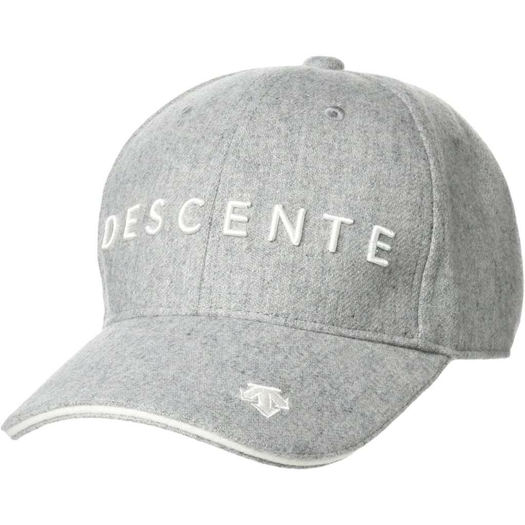 【💥日本直送】DESCENTE cap帽 鴨舌帽 帽子 抗菌防臭 起絨 灰色