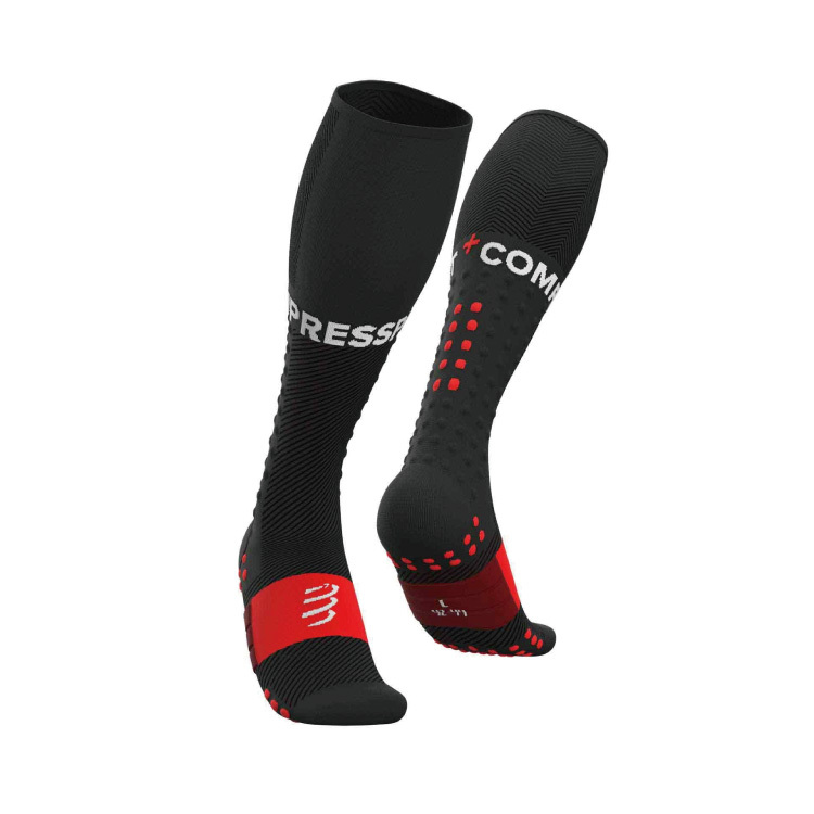RUN｜COMPRESSPORT FULL SOCKS RUN - BLACK 超薄防磨壓力跑步襪