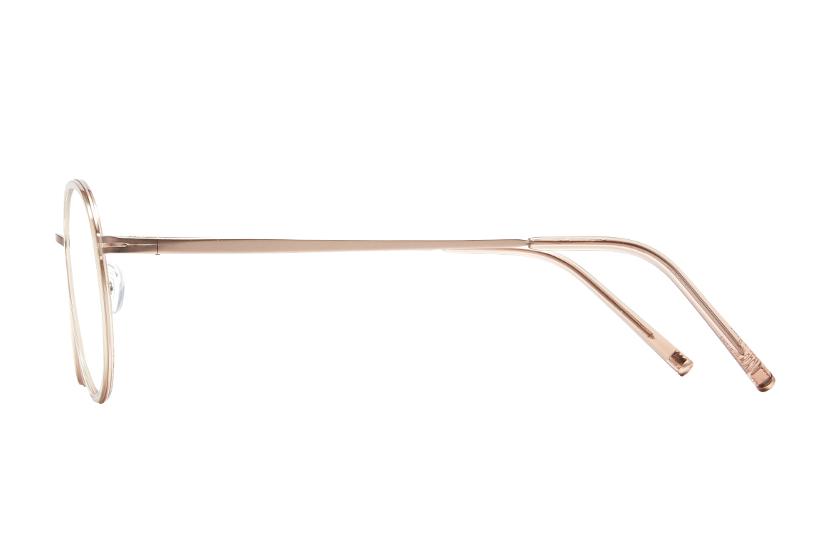 CARIN光學眼鏡-ELLE+ C2_透膚-霧玫瑰金-韓國眼鏡品牌