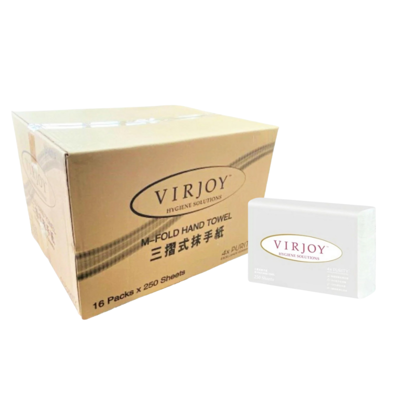 [$9.7起] Virjoy 唯潔雅 廚房紙 M-fold 3摺式抹手紙 紙巾 (1包250張) Y914CY