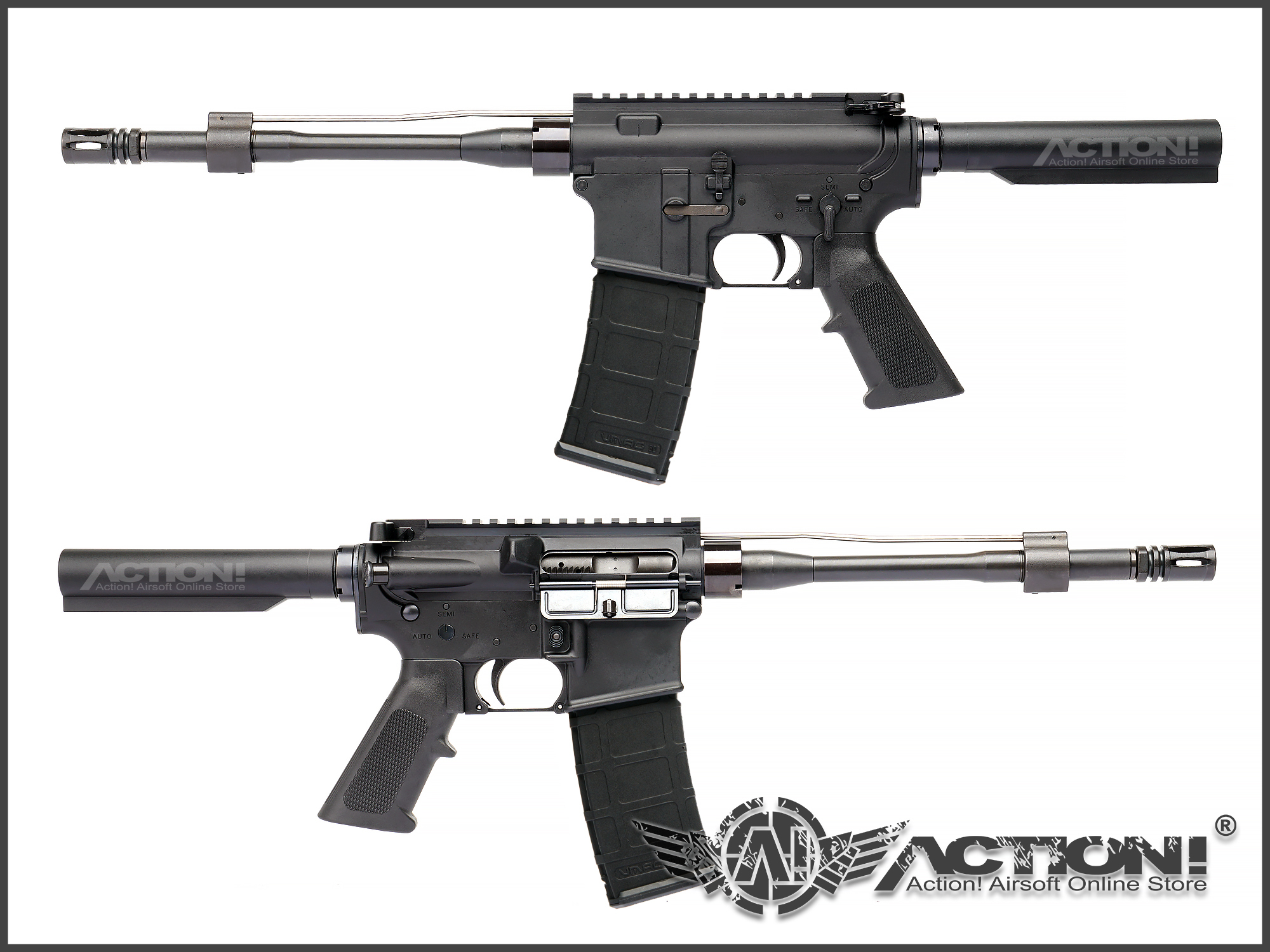 ESD - ER15 10.5" GBB氣動槍（7075鍛造鋁合金槍身 /無刻 /空機版）