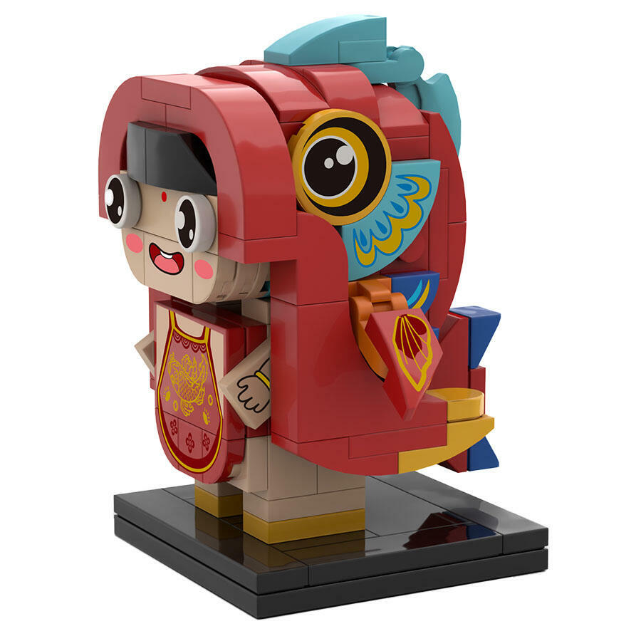 Qman Keeppley 錦鯉福娃造型積木