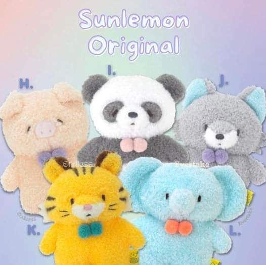 日本 Sunlemon 可愛 Tatton 毛絨公仔
