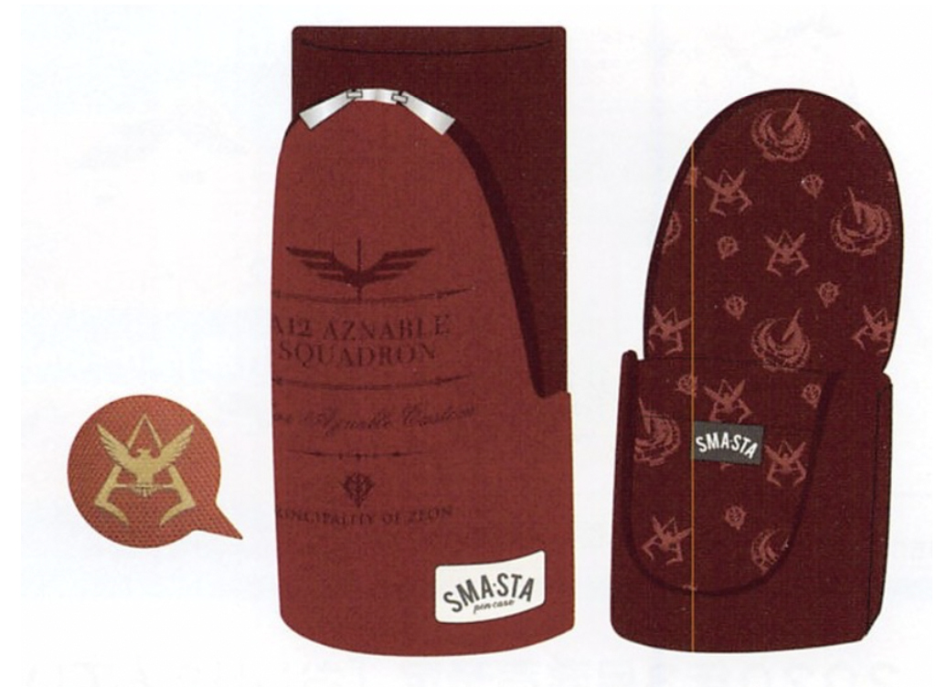 日本直送 機動戰士高達 磁扣筆袋 / 工具包 Smasta Char's Zaku II