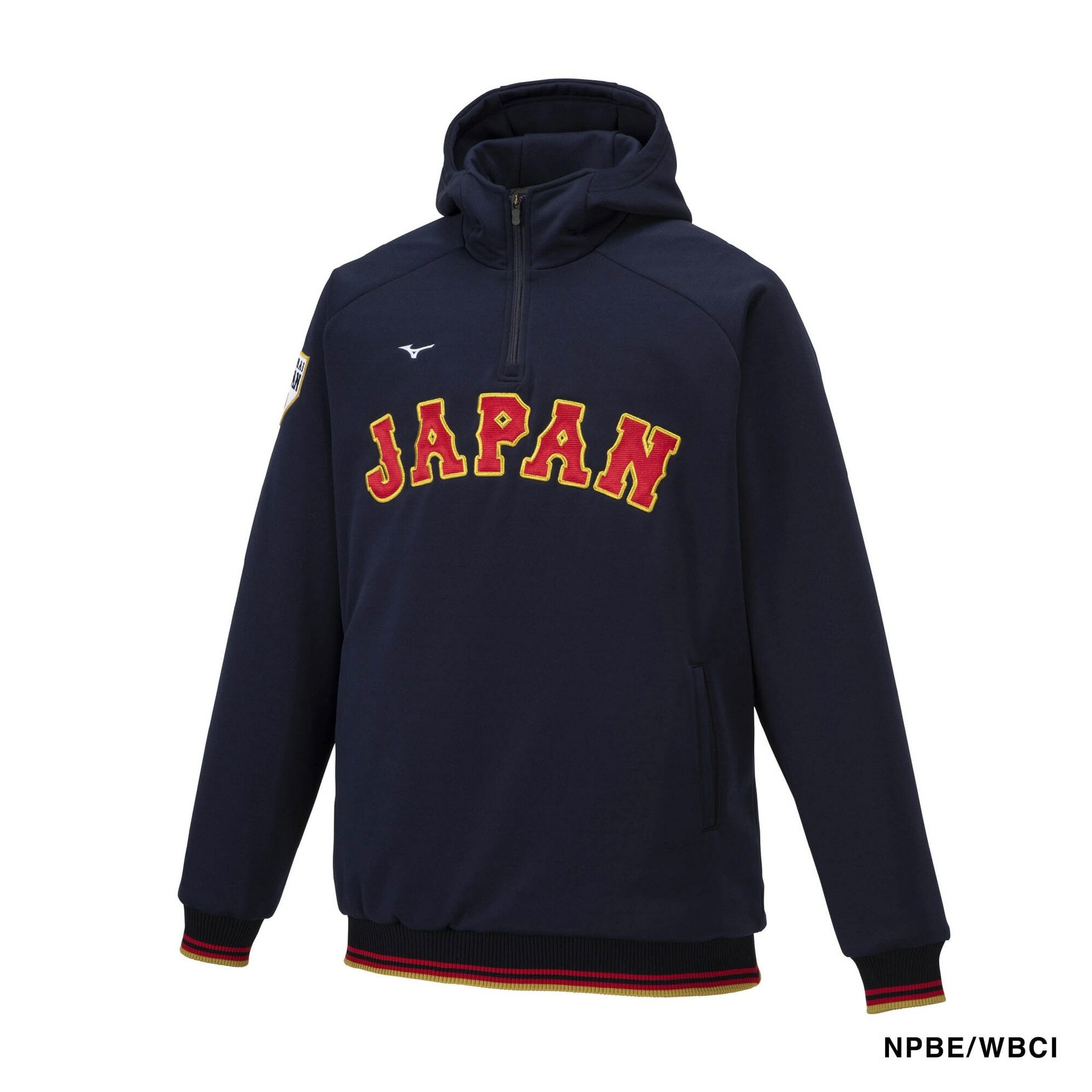 【💥日本直送】Mizuno WBC Replica 日本武士 運動 棒球 防風 棒球衫 大衣 衛衣 海軍藍色