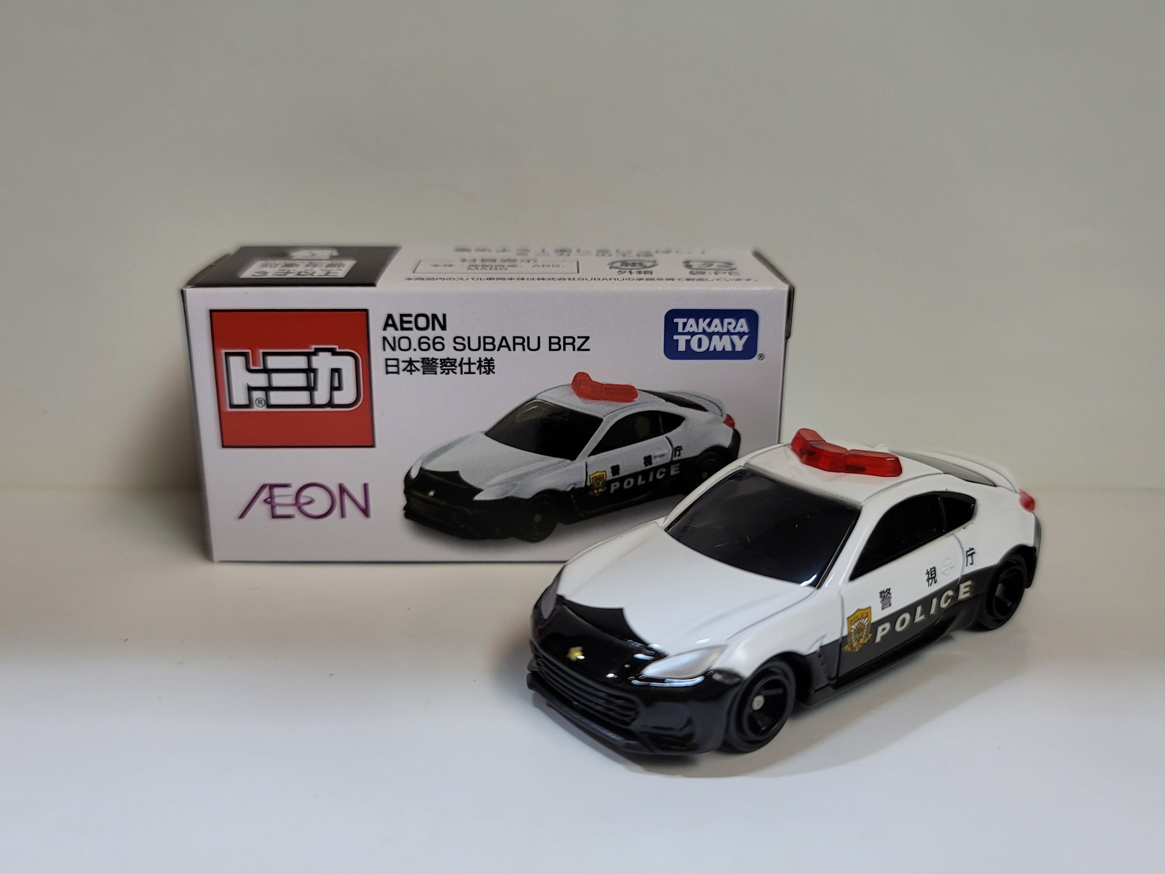 日版 Tomica AEON NO.66 Subaru BRZ Japanese police specifi