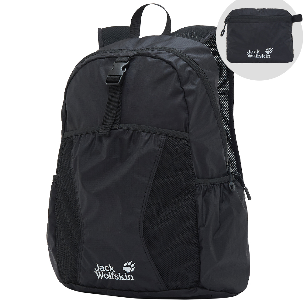 可收納輕便攻頂包 健行背包 17L『黑』- Jack Wolfskin 飛狼