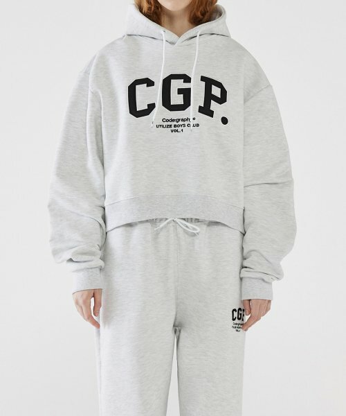 [Code:graphy] (WOMAN) CGP ARCH LOGO CROPPED HOODIE
