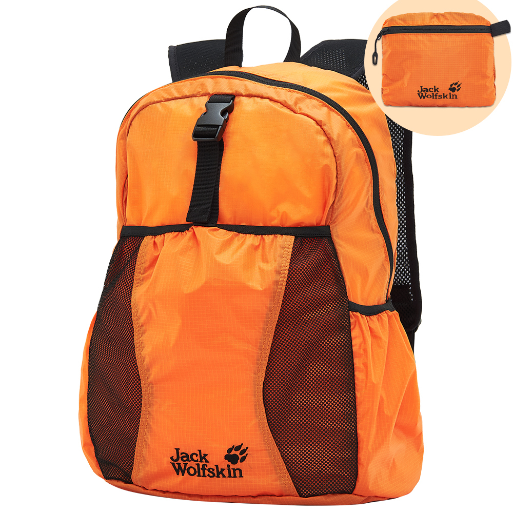 可收納輕便攻頂包 健行背包 17L『橘』- Jack Wolfskin 飛狼