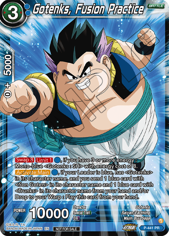 P-441 Gotenks, Fusion Practice