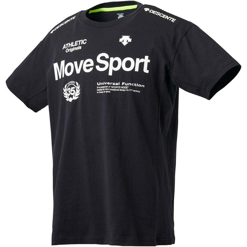 【💥日本直送】DESCENTE T-Shirt 短袖T恤 棉T恤 運動上衣 黑色 男士