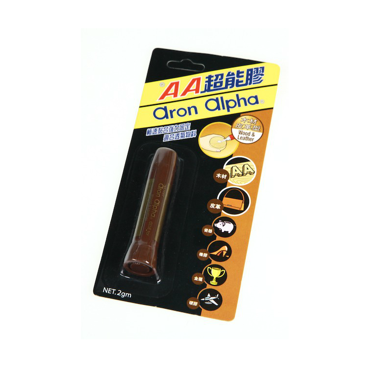 Aron Alpha AA 超能膠 (啡色身) 2g [更適合木材及皮革]