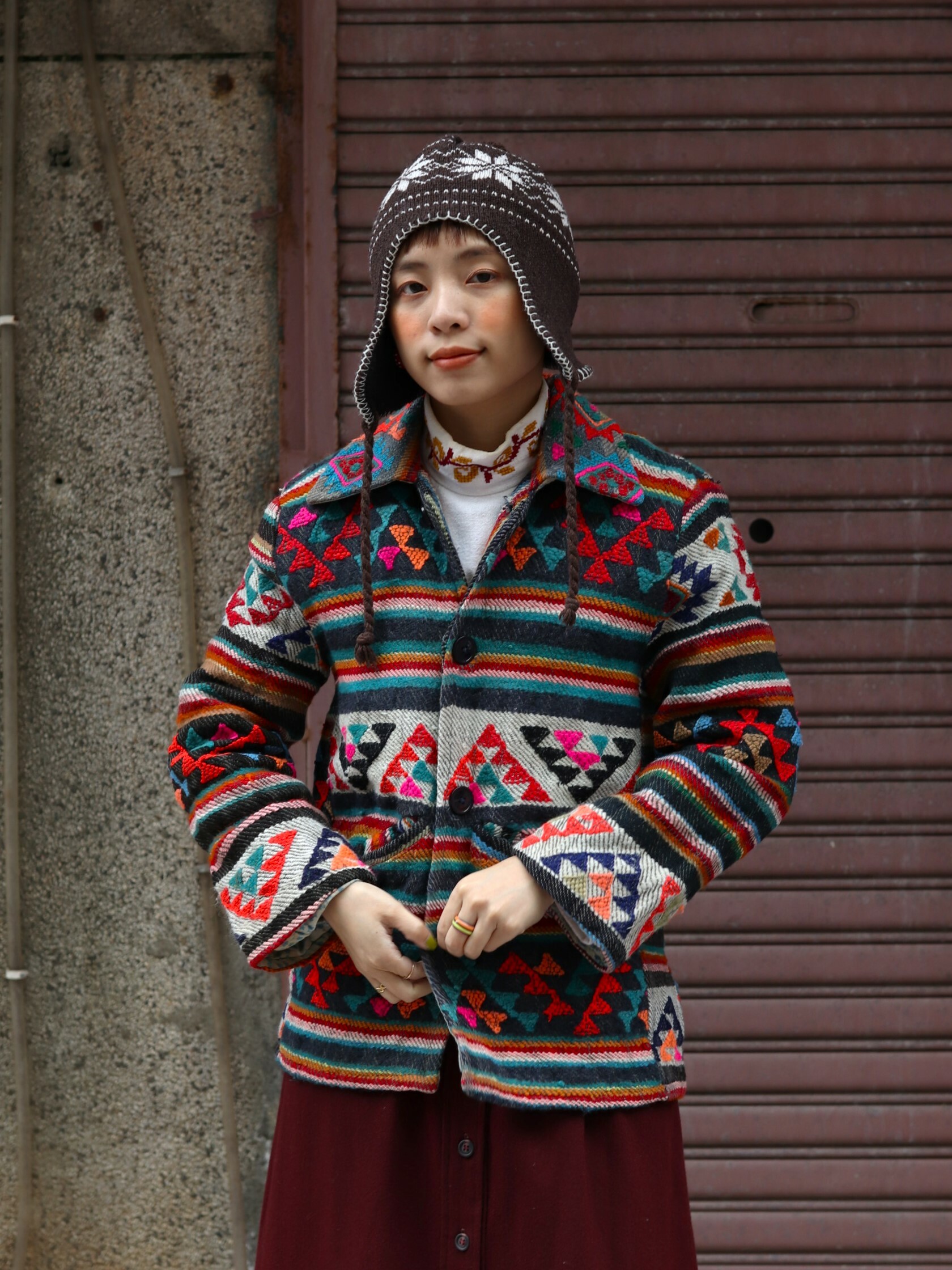 ColorfulHuā tǎn jiákè 4 / 5,000 翻譯結果 Tapestry jacket J