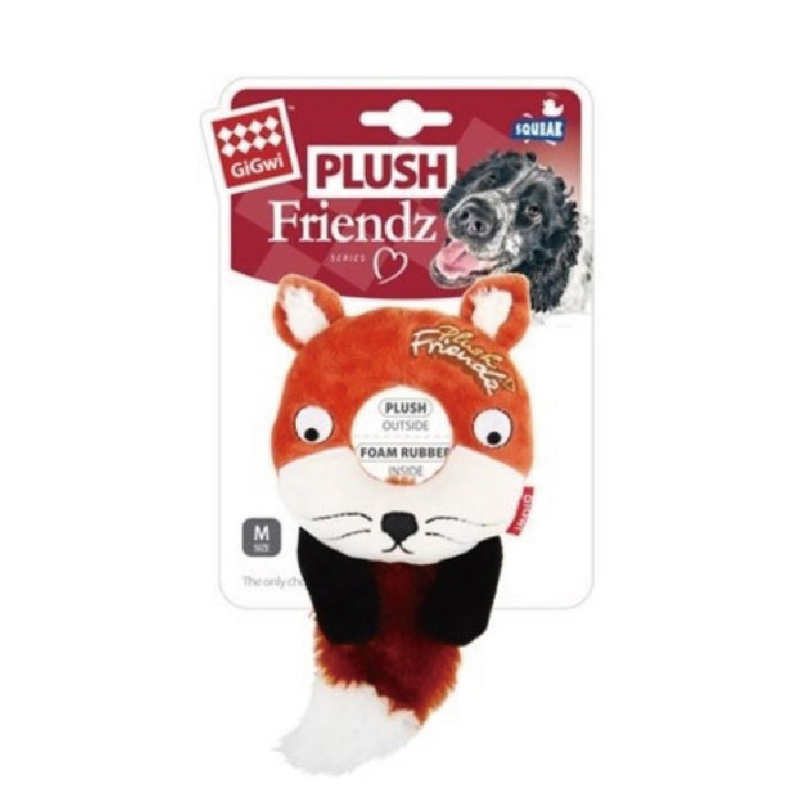 GiGwi - Plush Friendz 發聲冬甩狐狸 狗玩具