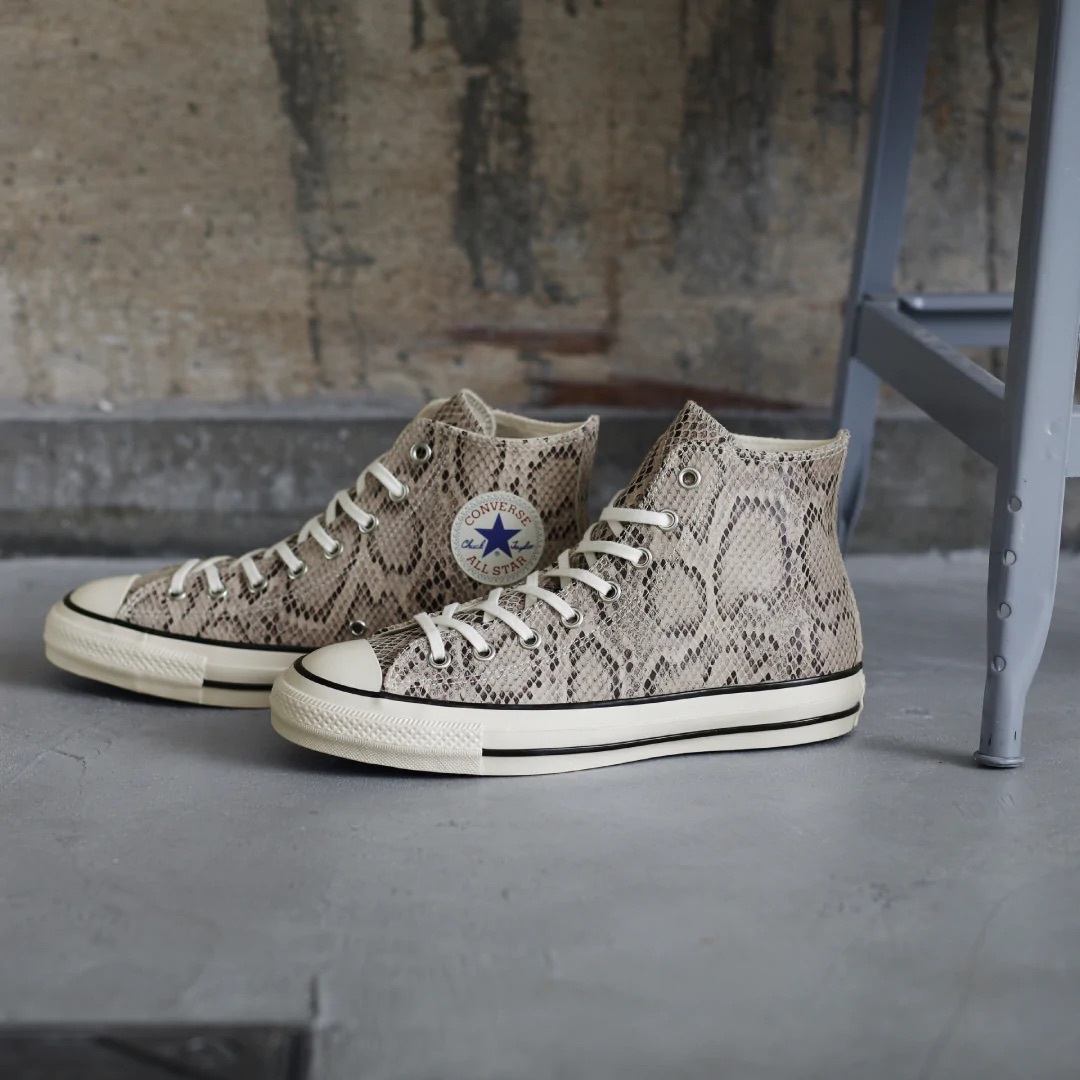 CONVERSE LEATHER ALL STAR US PYTHON HI 高筒 蛇紋 日本限定