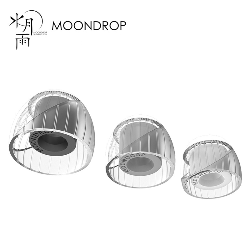 【MoonDrop Spring Tips 水月雨 - 清泉套】 醫用矽膠柔軟彈性耳塞